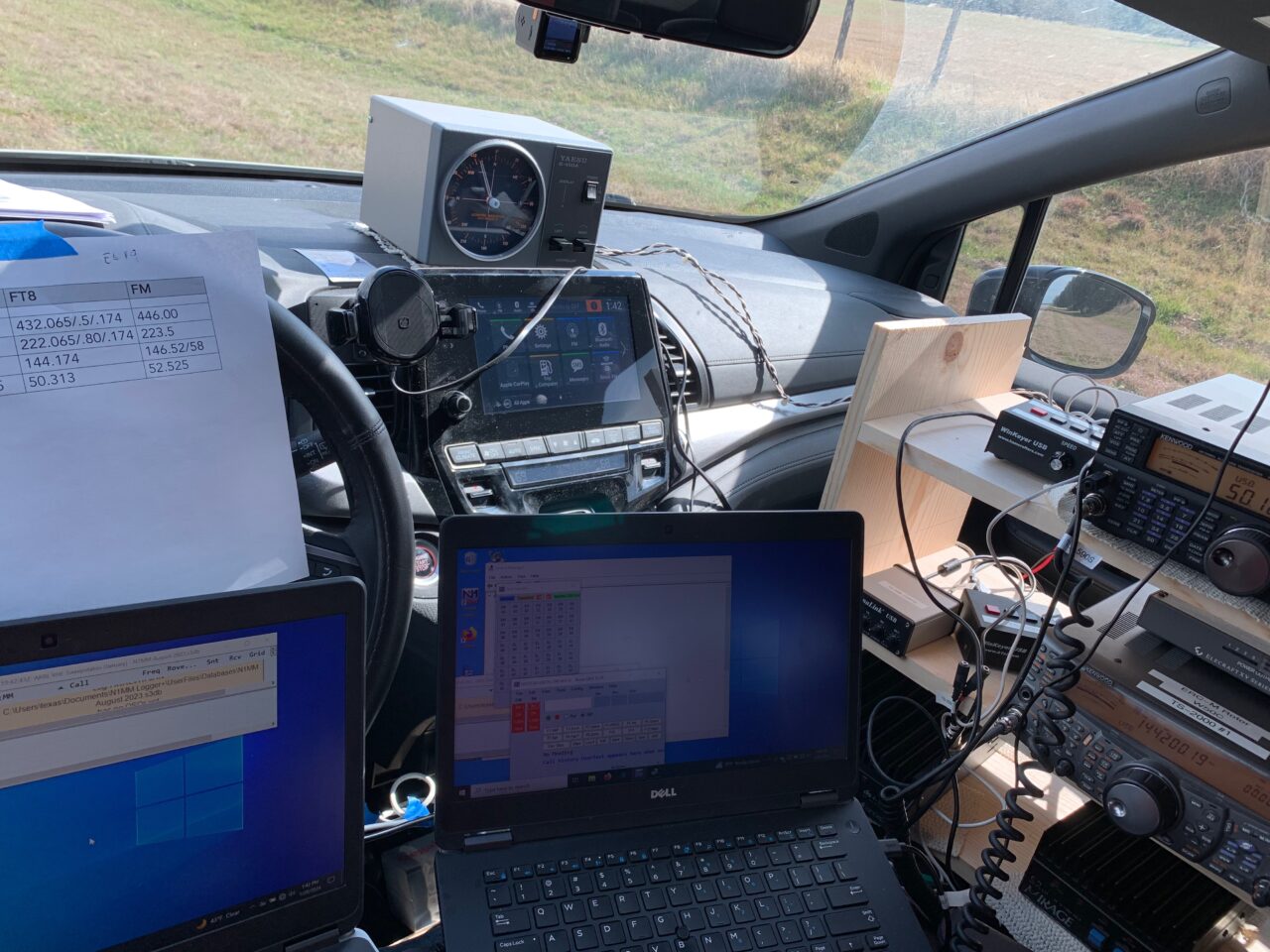 Dave’s 4th VHF Rover outing – Johnson Space Center Amateur Radio Club