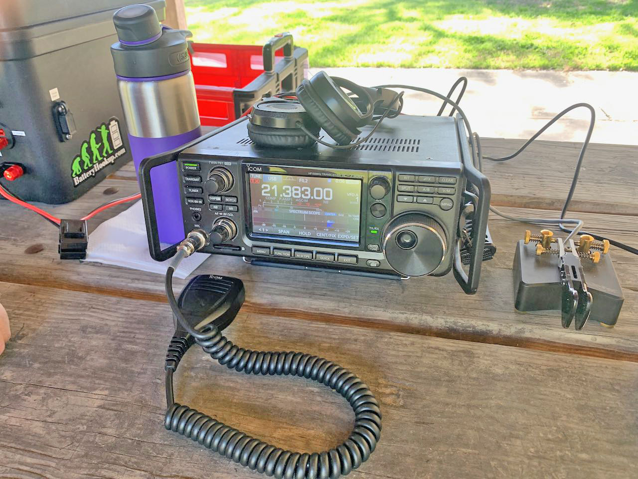 POTA #18 at San Jacinto Park – Johnson Space Center Amateur Radio Club