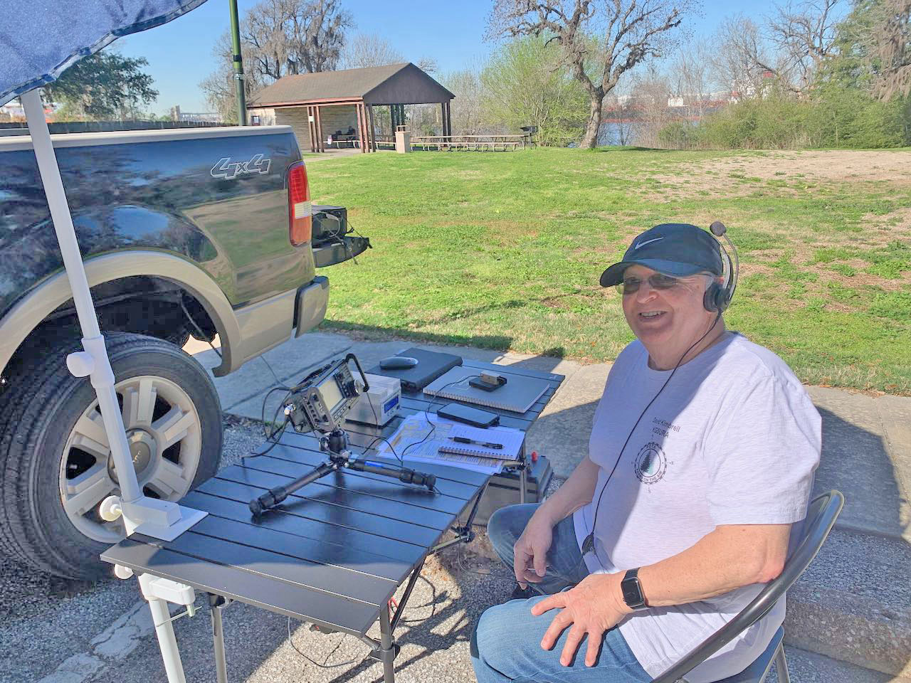 POTA #18 at San Jacinto Park – Johnson Space Center Amateur Radio Club