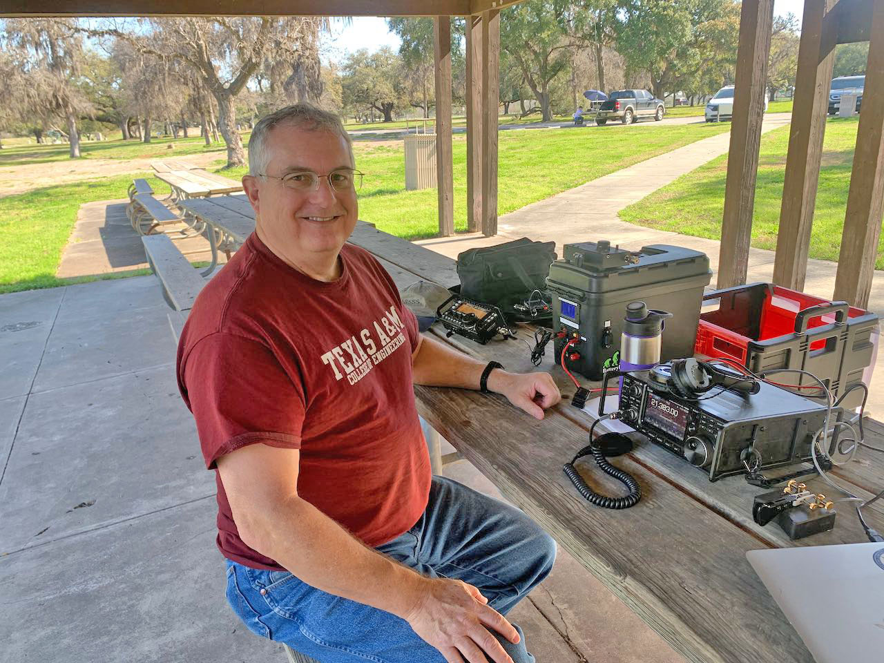 POTA #18 at San Jacinto Park – Johnson Space Center Amateur Radio Club